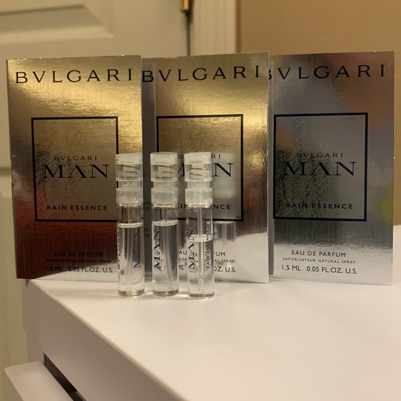 BVLGARI | Grooming | New Set Of 3 Bulgari Man Rain Essence Samples ...